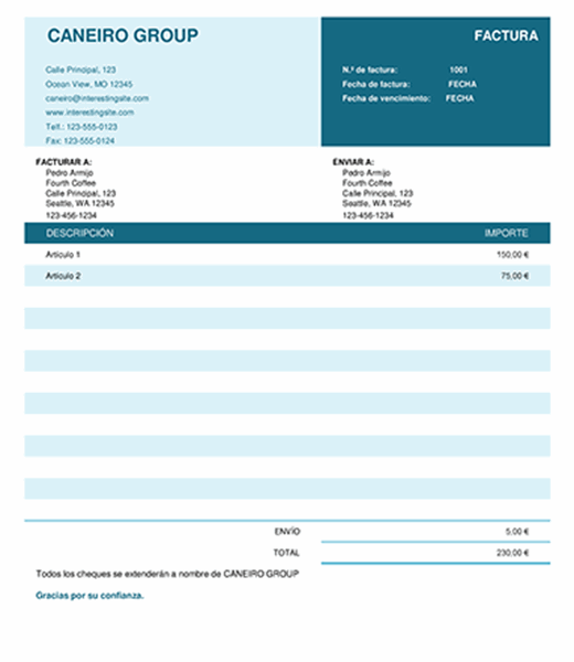 Los mejores modelos para hacer facturas gratis y sin complicaciones ...