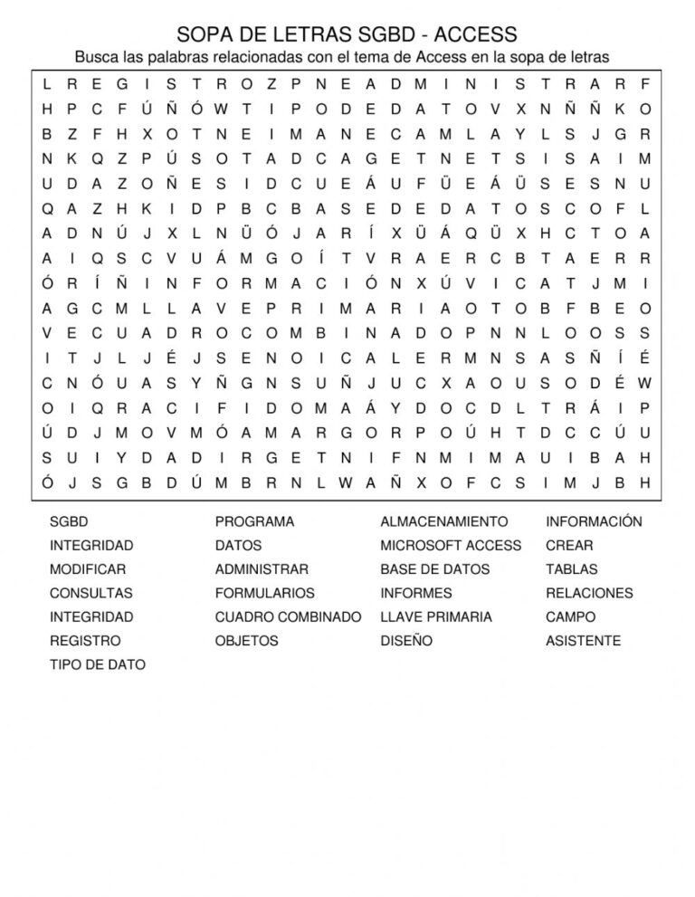 Cómo crear una divertida y educativa sopa de letras en pocos pasos ...